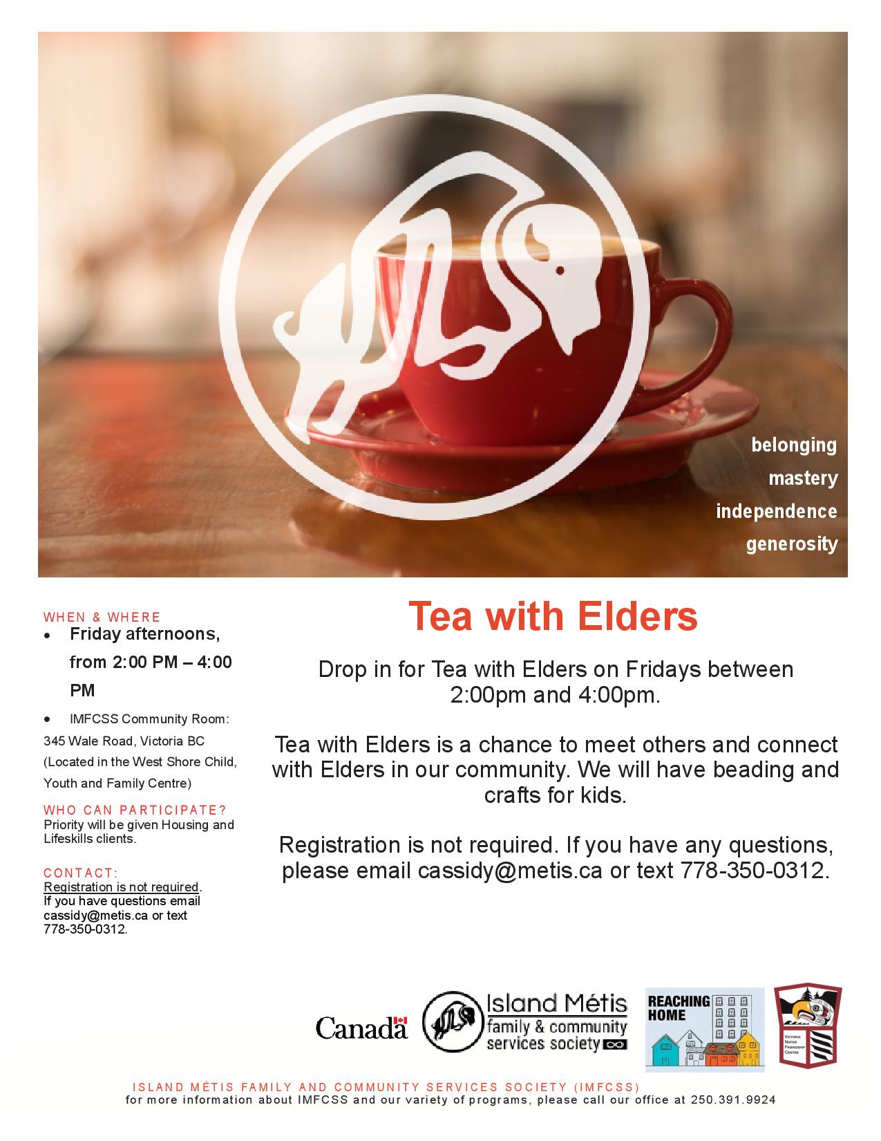 Elder’s Tea January 2024 – Island Métis Family and Community Services ...