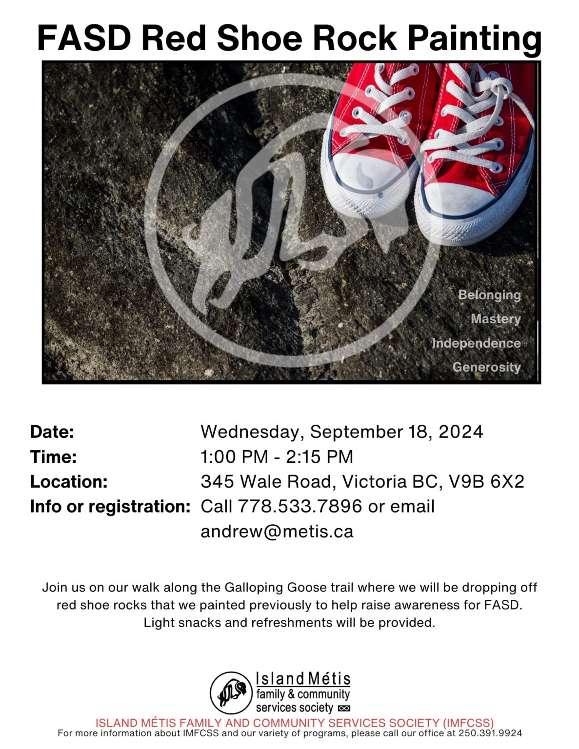 FASD Awareness Walk – Island Métis Family and Community Services Society