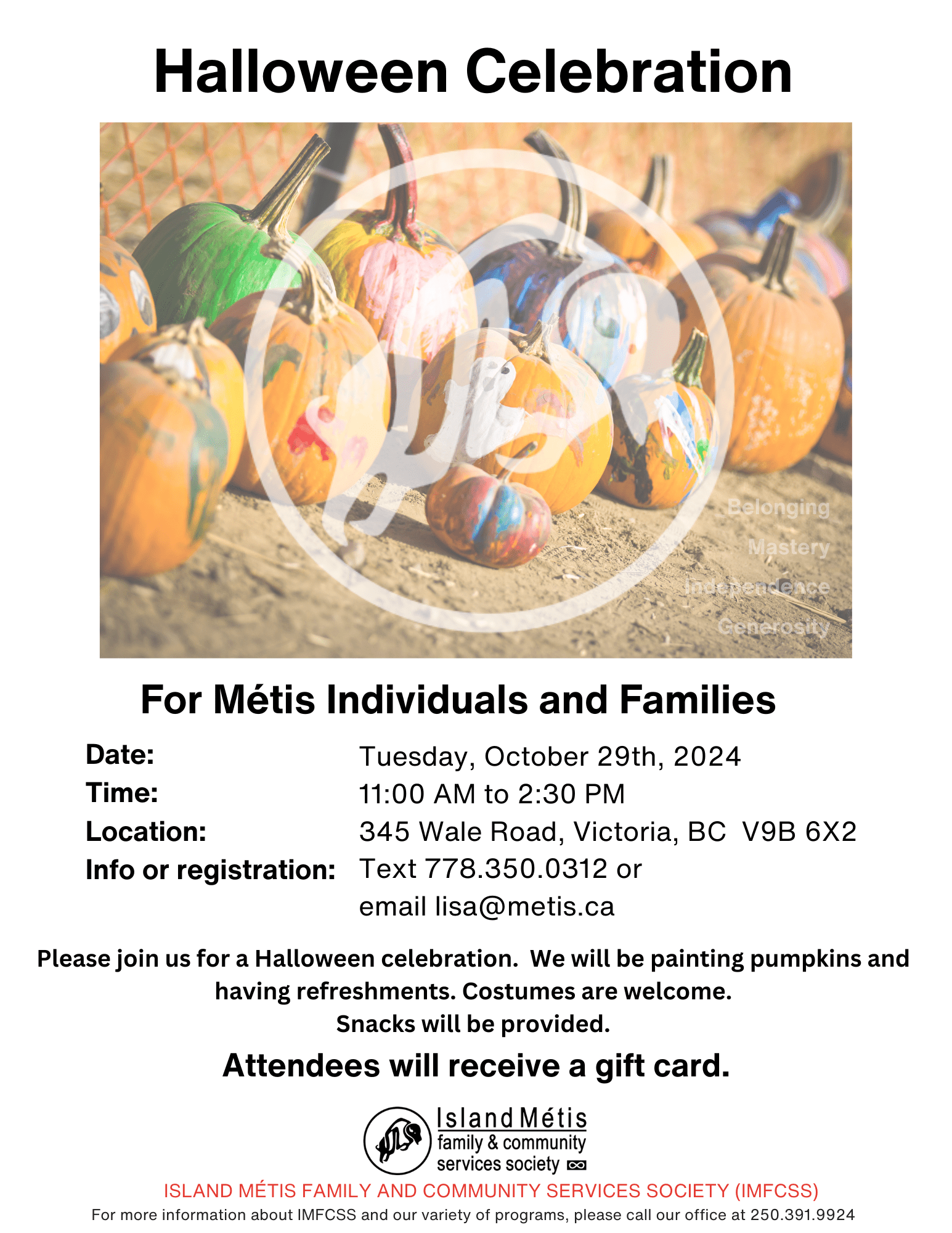 Halloween Celebration! – Island Métis Family and Community Services Society
